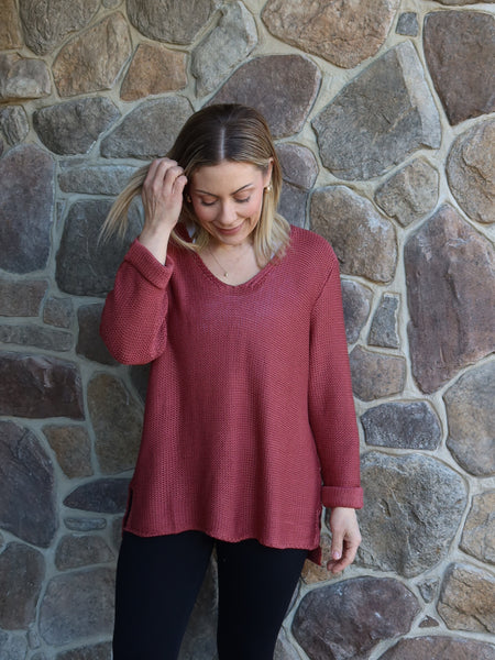 Sailah Knit - Rosewood – TSID Clothing