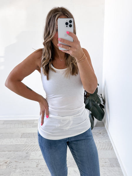 Logan Singlet - White – TSID Clothing