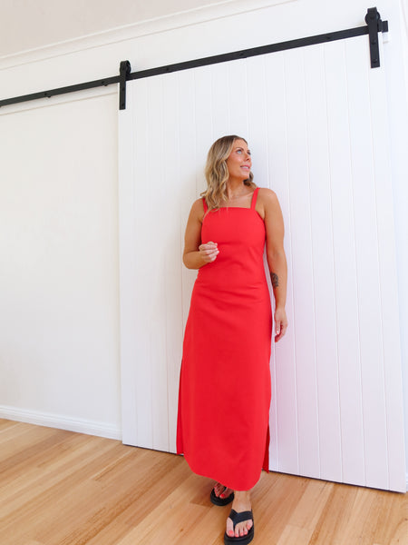 Shyla Dress - Red – TSID Clothing