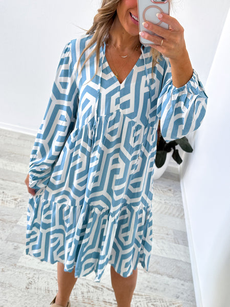 Hudson Dress - Blue – TSID Clothing