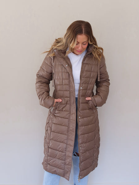 Carson Coat - Taupe – TSID Clothing